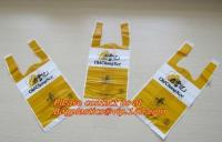 China 100% Biodegradable and Compostable, T-shirt Bags, EN13432 Certificate, green bags, bio bag for sale