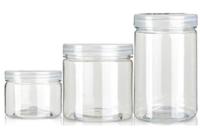 China 150ml 180ml pet plastic bottle container for candy cookies food packaging,250ml 500ml PET plastic container bottle jar f for sale
