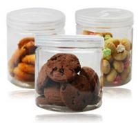 China 150ml 180ml pet plastic bottle container for candy cookies food packaging,250ml 500ml PET plastic container bottle jar f for sale