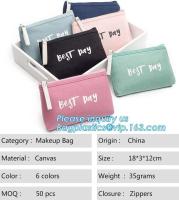 China Custom Pouch Travel Cute Canvas Cosmetic Bag,Custom Design small cotton canvas zipper pouch,Pouch Travel Plain Folding C for sale