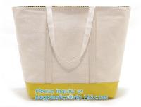 China eco canvas beach bag custom canvas tote bag rope handle recycled canvas shopping bag,natural raw white canvas bag and ca for sale