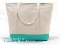 China eco canvas beach bag custom canvas tote bag rope handle recycled canvas shopping bag,natural raw white canvas bag and ca for sale