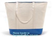 China eco canvas beach bag custom canvas tote bag rope handle recycled canvas shopping bag,natural raw white canvas bag and ca for sale