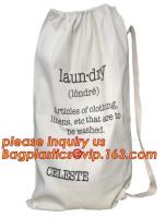 China Nylon Canvas Biodegradable Baby 100% Organic Cotton Laundry Large Cotton Drawstring Laundry Pack for sale