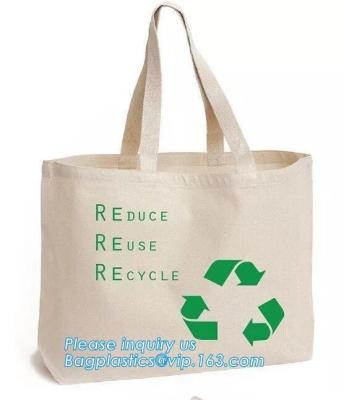 China Logo Reusable Shopping Bags Rough Rope Handle Cotton Canvas Tote for sale