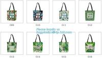 China Cotton Tote Canvas Reusable Eco Bags Shopping Handle Large Recycled Beach Grocery Tote for sale