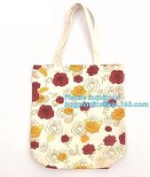 China 10 Oz Tote Reusable Eco Bags Handled Style , Cotton Zipper Shopping Bag for sale
