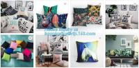 China Pillow Case Cover Reusable Eco Bags Cushion Cover Chevron Design Cushion Cover In Gre for sale