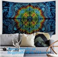 China Bohemian Reusable Eco Bags Sun Moon Custom Printed Hippie Tapestry Wall Hangings for sale