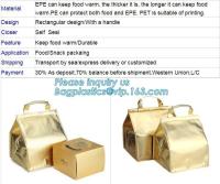 China Food Delivery Aluminium Foil Thermal Insulation thermal bag, Custom Logo cooler bag for food,environmental friendly non- for sale