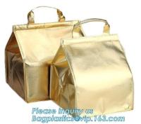China Food Delivery Aluminium Foil Thermal Insulation thermal bag, Custom Logo cooler bag for food,environmental friendly non- for sale