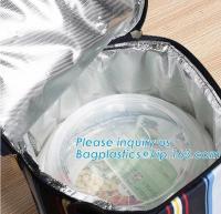 China 4mm Aluminium Foil Insulation PEVA 420D Polyester Cooler Bag,thermal insulation 600D polyester cooler tote bag bagease for sale