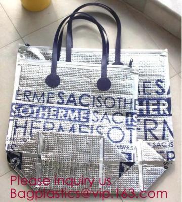 China Aluminum Cooler Bag Thermal Bag,oxford cloth adjustable messenger student insulation lunch cooler bag bagplastics packa for sale