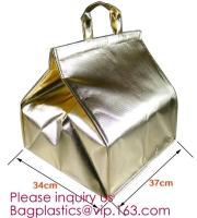 China Portable Waterproof Cartoon Flamingo Animal Print Foil Inside Thermal Insulation Cooler Lunch Box Bag bagease bagplastic for sale