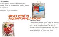 China The Strapping insulated jay bag,thermal disposable insulated food bags Insulated Aluminum Foil Box Liners / Cold storage Dis for sale