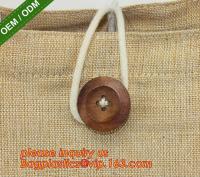 China Heavy hold support Jute bag OEM Customized printing waterproof and reusable jute shopping bag with inner JUTE BAGS CARRI for sale