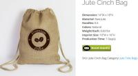 China Large jute gift tote,jute shipping tote,jute cinch bag,reusable custom shopping tote jute bag,Promotional jute shopping for sale