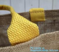 China Reusable Jute Shopping Bag With Logo Wholesale,Wholesale tote plain shopping jute bag,eco friendly small standard size f for sale