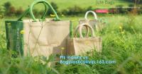 China eco friendly small standard size foldable natural jute shopping bag handle hessian tote bag,printed natural jute shoppin for sale