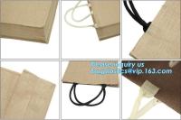 China Custom eco friendly waterproof tote shopping jute pouch bag burlap linen packing gift bag with logo print bagease packag for sale