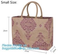 China Custom eco friendly waterproof tote shopping jute pouch bag burlap linen packing gift bag with logo print bagease packag for sale