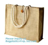 China Reusable Natural Eco Personalised Hessian Jute Shopping Bags,Eco Shopping Wine Tote Clutch Supplier Small Gift Beach Pri for sale