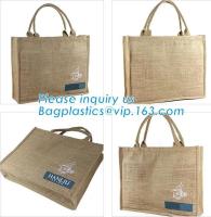 China Profession eco-friendly portable waterproof jute bag with log,custom jute shopping bag,grocery jute reusable foldable sh for sale