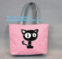 China Customized printed logo laminated shopping tote jute bags with handle,Fashion and environmental custom jute shopping bag for sale