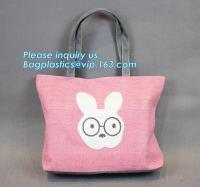 China Customized printed logo laminated shopping tote jute bags with handle,Fashion and environmental custom jute shopping bag for sale