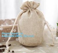 China Custom cheap wedding favor gift packaging drawstring burlap jute pouch bag,drawstring jute bag burlap shopping bag new s for sale
