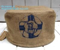 China natural jute burlap foldable decorative storage basket,X-Large Well Standing 26