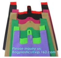 China pp non woven t shirt bag, handy bag, handle bag, non woven fabric vest handle bag, vest carrier, handy bag, grocery hand for sale