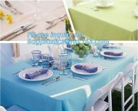 China Household cleaning Wipes items non woven disposable table cloth, Disposable TNT Table Cloth nonwoven spunbond polypropyl for sale