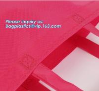 China Factory Promotional Custom Logo printed Non Woven Bag， Fashional hot sale reusable tnt tnt laminated non woven bag, pak, for sale