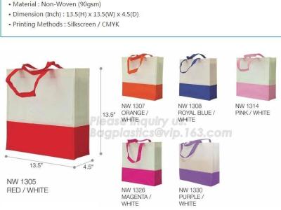China Customized printing recycled promotional shopping tote lamination pp non woven bag, Fashion Design Wholesale Customized for sale