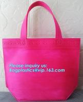 China wholesale fashion 38*42*10cm 80gsm 100% pp non woven bag with handle, gusset and bottom, Promotional Custom Logo Printed for sale