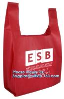 China Promotional custom metallic laminated non woven bag, fabric reusable shopping bag, eco friendly non woven bag, pak, pkg for sale