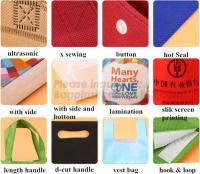 China Custom logo nonwoven bag, non woven bag printing, woven bag for wine, Colorful high quality gloss laminated custom non w for sale
