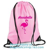 China Polyester fabric drawstring bag /advertising pull rope backpack cloth bag /nylon shoulder pocket customization BAGEASE for sale