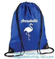 China Polyester fabric drawstring bag /advertising pull rope backpack cloth bag /nylon shoulder pocket customization BAGEASE for sale