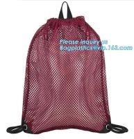 China drawstring backpack kids mesh backpack manufacturer mesh net gift backpack,polyester drawstring outdoor cycling backpack for sale