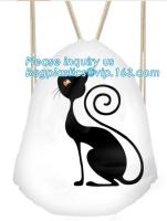 China Recycled foldable polyester bag,Custom logo printed basketball backpack 210D polyester printing drawstring bag bagease for sale
