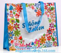 China Reusable Eco Large PP Woven Shopping Grocery Tote Bag with Logo, Super quality gift pp woven shopping bag with zipper for sale