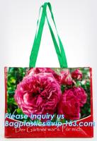 China Woven tote shopping grocery Bag with custom logo, recyclable pp laminated non woven shopping bag, Woven Grocery Bag In S for sale
