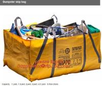 China SKIP BAGS, DUMPSTER SKIP BAGS, Construction waste skip bag FIBC garbage dumpster PP bulk bag, Eco friendly garbage dumps for sale