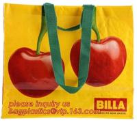 China Wholesale custom logo eco-friendly shopping bag recyclable shopping bag pp fabric  woven shopping tote bags, bagplastics for sale