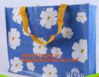 China Recycle Ecological Custom Food Packing Ultrasonic polyprolylene Woven Tote Bags, handles promotional shopping bags avail for sale