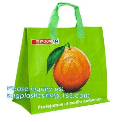 China Wholesale Custom Printed Eco Friendly Recycle Reusable PP Laminated Non Woven Tote Shopping Bags,Reusable Recyclable Lam for sale