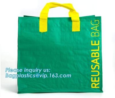 China Custom Logo Printed Eco Friendly Tote Shopping Carry Fabric PP Laminated Recyclable Non Woven Bag,supermarket grocery re for sale