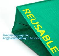 China Custom Logo Printed Eco Friendly Tote Shopping Carry Fabric PP Laminated Recyclable Non Woven Bag,supermarket grocery re for sale